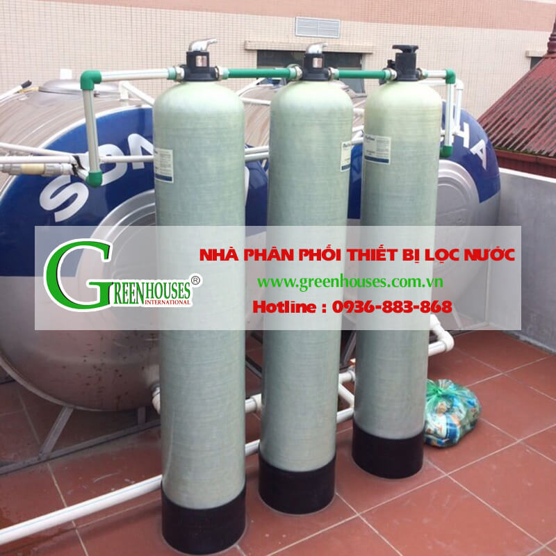 Bộ lọc tổng biệt thự 3 cấp làm mềm và diệt khuẩn